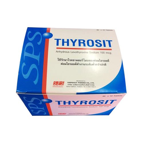 Thyrosit 100 mcg Levothyroxine Sodium from SPS 500 Tablets – Thyroid ...
